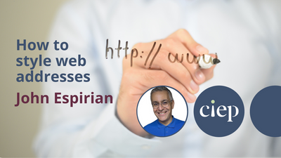 How to style web addresses
